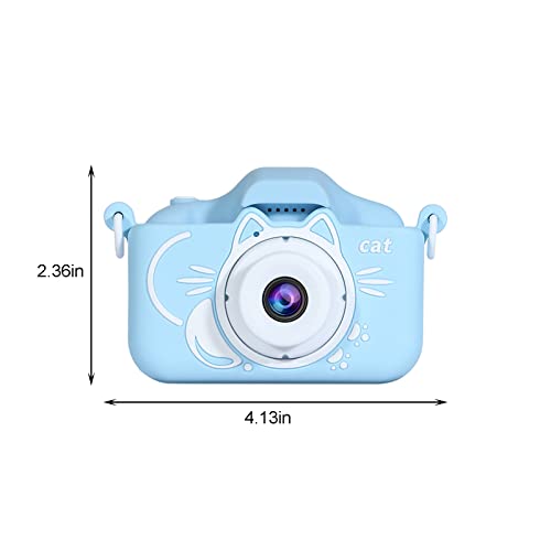 LebonYard Cute Cat Cartoon Children's Camera Front and Rear Double Lens 20 Million Selfie Camera