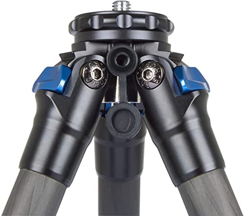 SIRUI AM-284 Travel Carbon Fiber Tripod, Professional Camera Tripod with 4-Section Legs, Twist Leg Locks, Detachable Metal Spikes, Loads up 33LB