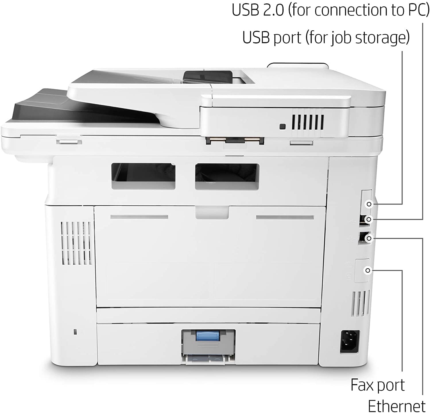 HP Laserjet Pro M428fdw Monochrome Wireless Laser Printer, Print & Copy & Scan & Fax, 40ppm, Wi-Fi, 4800 x 600dpi, 2.7" Color Touchscreen Display, Auto 2-Sided Printing, PC Mall USB Printer Cable
