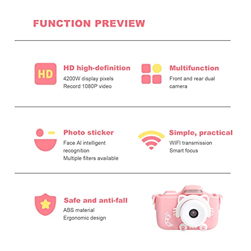 Bewinner Kids Digital Camera Kids Video Camera, Mini Digital Camera for Boys, Girls
