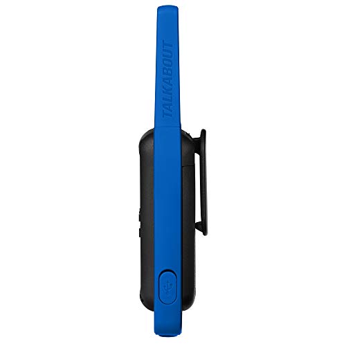 Motorola Talkabout T800 Two-Way Radios, 2 Pack, Black/Blue