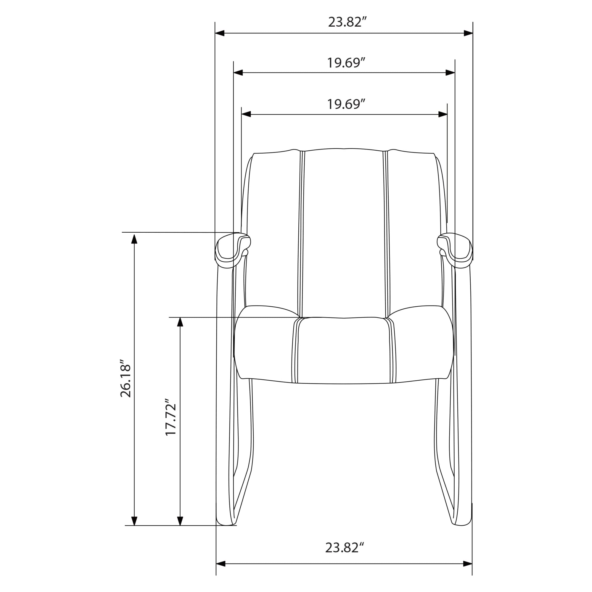 Brenton Studio® Bellanca Guest Chair, Black