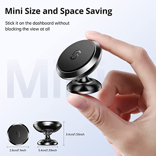 Syncwire Magnetic Car Phone Holder for Dashboard, Cell Phone Car Kits, 360° Adjustable Magnet Cell Phone Mount Compatible with iPhone, Samsung, LG, GPS, Mini Tablet and More