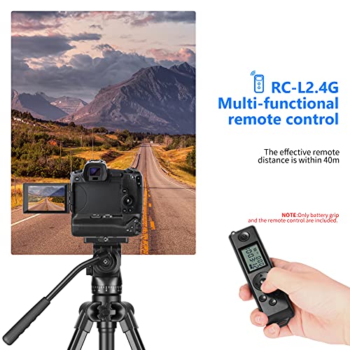 Neewer Vertical Battery Grip with 2.4G Wireless Remote Control ,Compatible with Canon EOS R Mirrorless Digital Camera,Replacement for BG-E22,Works with LP-E6N/LP-E6NH Battery (Battery Not Included)