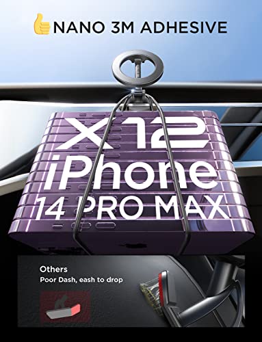 LISEN for MagSafe Car Mount, [20 Strong Magnets] Magnetic Phone Holder for Car, Hands Free iPhone Car Holder Mount Dash Phone Mount for Car Fit for iPhone 14 13 12 Pro Max Plus Mini MagSafe Case