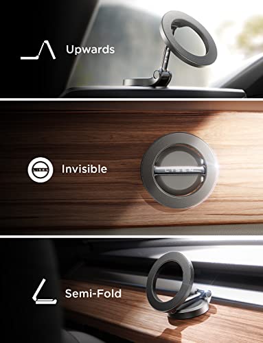 LISEN for MagSafe Car Mount, [20 Strong Magnets] Magnetic Phone Holder for Car, Hands Free iPhone Car Holder Mount Dash Phone Mount for Car Fit for iPhone 14 13 12 Pro Max Plus Mini MagSafe Case