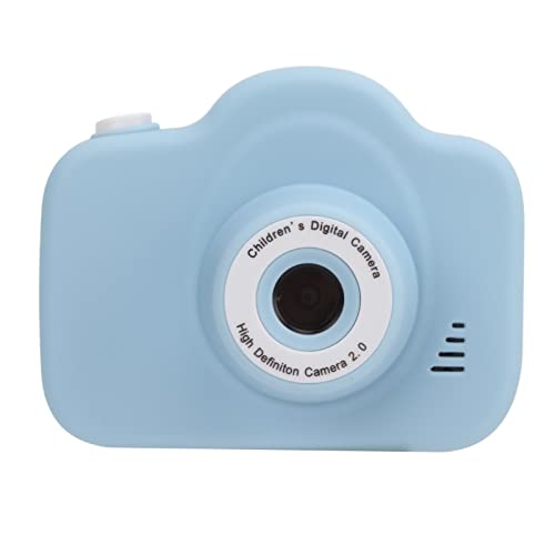 Yadoo Kids Camera - Cartoon Child Camera, One Key Video Recording, High Pixel with 200w Camera, with 16 Borders and 15 Filters, Selfie Camera Built in Puzzle Games for Girls Boys (Sky Blue)