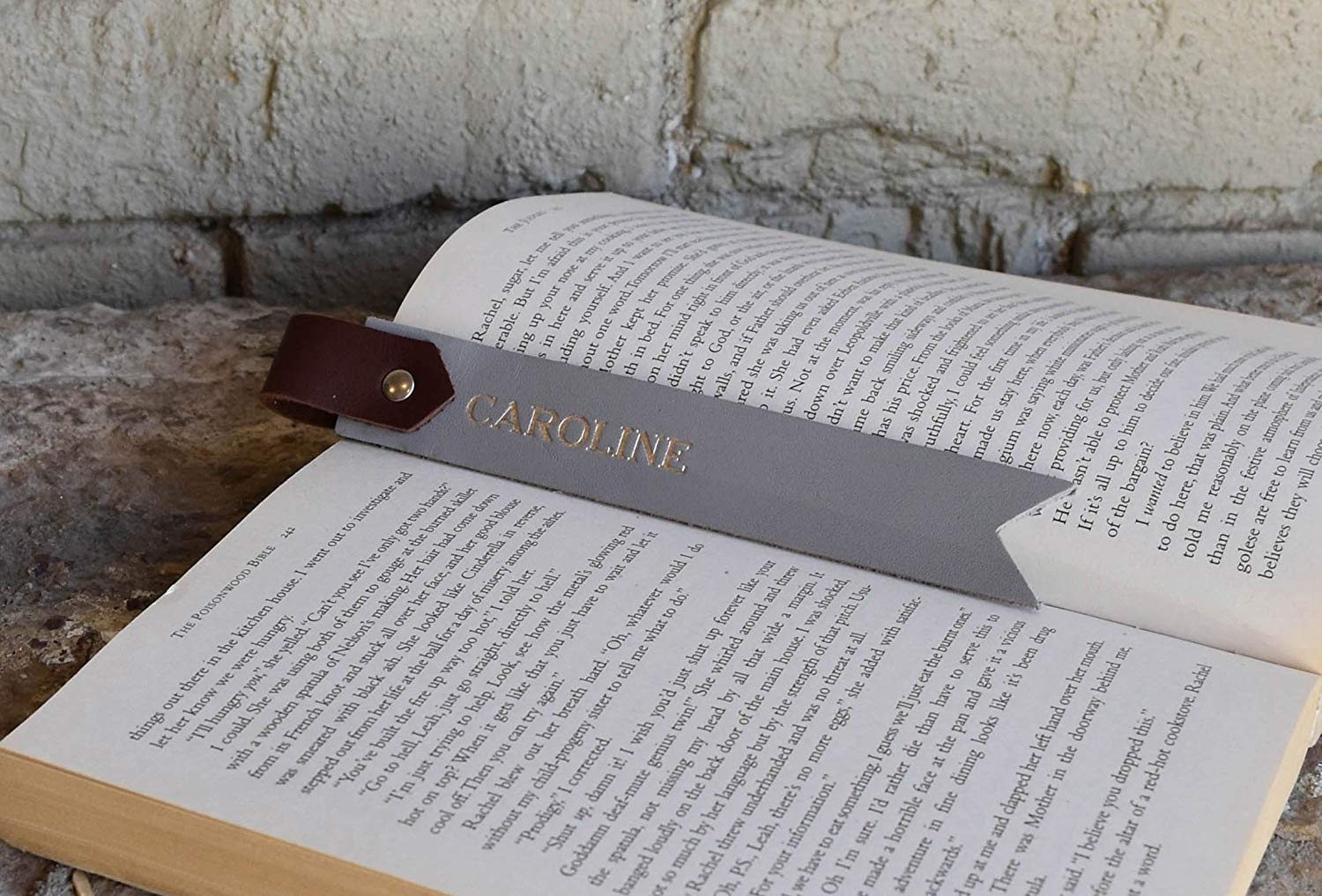 Personalized Leather Bookmark | Great Gifts for Readers! | 6" x 1" Dimensions | Two-Tone, Genuine Leather, Customized, Monogrammed | Made in USA | Free Shipping