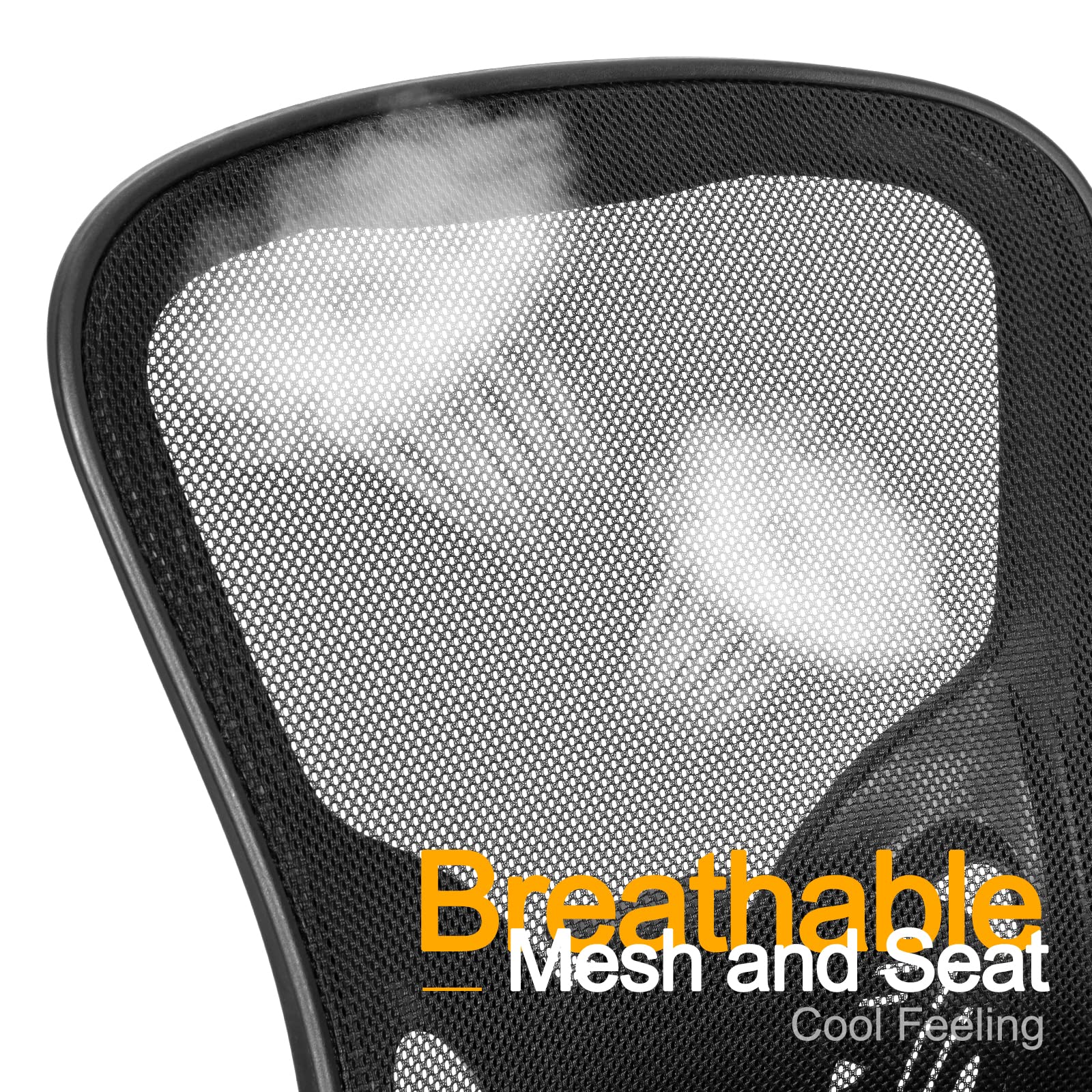 Drafting Chair Tall Office Chair, Standing Desk Chair 3.9'' Cushion, Ergonomic Mesh Computer Chair with Adjustable Foot Ring & Flip-Up Arm, Executive Rolling Swivel Stool for Office & Home. (Black)