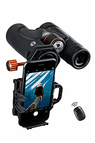 Celestron - NexGo DX Kit - Universal Smartphone Adapter - Digiscoping Smartphone Adapter - BONUS Bluetooth Shutter Release Remote