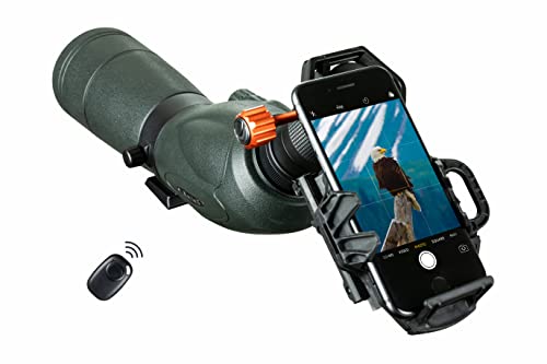Celestron - NexGo DX Kit - Universal Smartphone Adapter - Digiscoping Smartphone Adapter - BONUS Bluetooth Shutter Release Remote