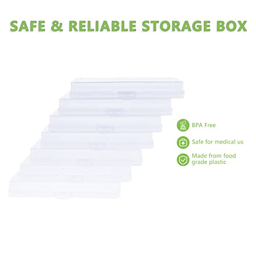 IDekooror Photo Case 5" x 7" Photo Box Storage and Craft Keeper - 7 Inner Photo Keeper Photo Organizer Cases Photos Storage Containers Box for Photos (Clear)