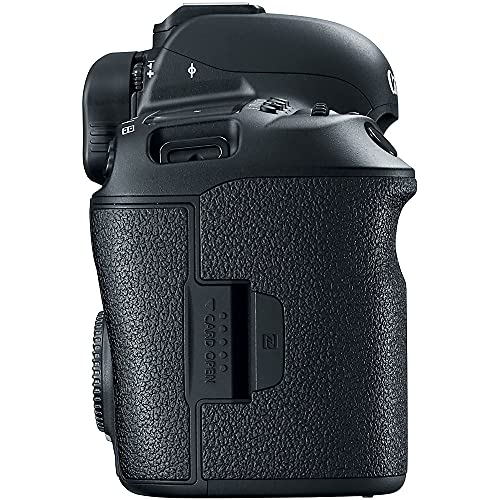 Canon Intl. EOS IV DSLR Camera (Body Only) Bundle, Starter Kit with Accessories (LED Light, Shotgun Mic, 64Gb Memory, Cleaning Pen and More) 5D Mk IV Body Black full-size