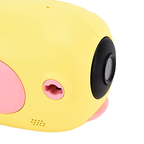 HD Digital Camera, 100° Viewing Angle 400mAh Battery Safe 2 Inch Screen Camera Cute for Boys for Toy for Gift for Girls(yellow)