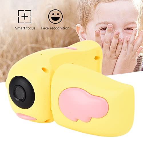 HD Digital Camera, 100° Viewing Angle 400mAh Battery Safe 2 Inch Screen Camera Cute for Boys for Toy for Gift for Girls(yellow)