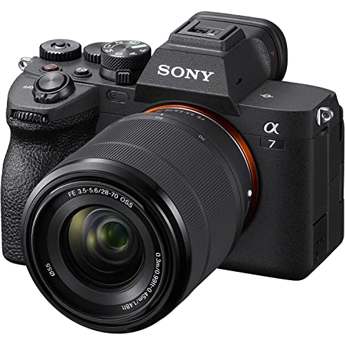 Camera Bundle for Sony a7 IV Mirrorless Camera with FE 28-70mm f/3.5-5.6 OSS, E 55-210mm f/4.5-6.3 OSS, 500mm f/8.0 Manual Focus Lens + Accessories (128GB, Photo/Video Editing Software, and More)