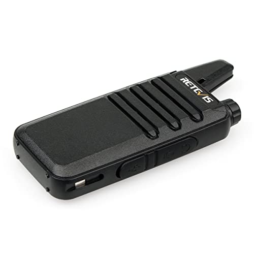 Retevis RT22 Walkie Talkies Rechargeable,Long Range Two Way Radio,2 Way Radio for Adults, Handsfree VOX Mini, for Business Office School Church Restaurant Retail(Black,10 Pack)