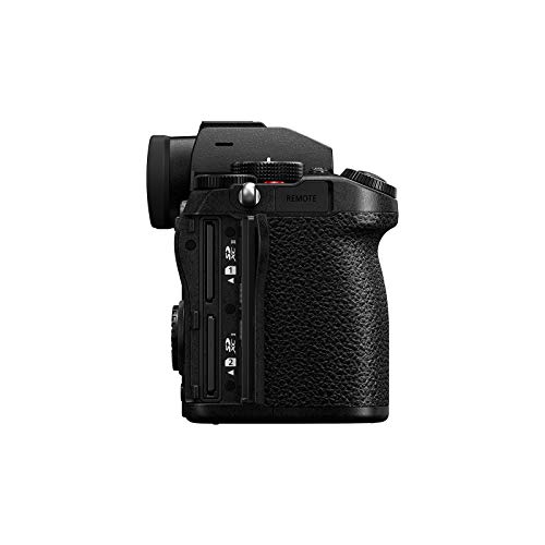 Panasonic LUMIX S5 Full Frame Mirrorless Camera, 4K 60P Video Recording with Flip Screen & WiFi, L-Mount, 5-Axis Dual I.S, DC-S5BODY (Black)