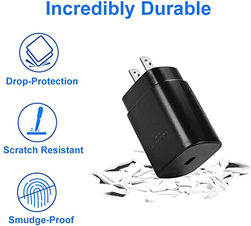 Samsung USB-C Super Fast Charging Power Adapter-25W PD Charger Block for Samsung Galaxy S23 Ultra/S23/S23+/S22/S22 Ultra/S22+/Note 20/S20/S21/S10, Galaxy Tab S7/S8(2 Pack)