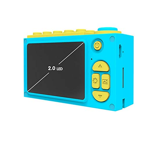 Children's Camera Digital Waterproof Camera Video Toy Kids Cartoon Mini Fun Cute Camera Outdoor Photography kids (Color : Blue)