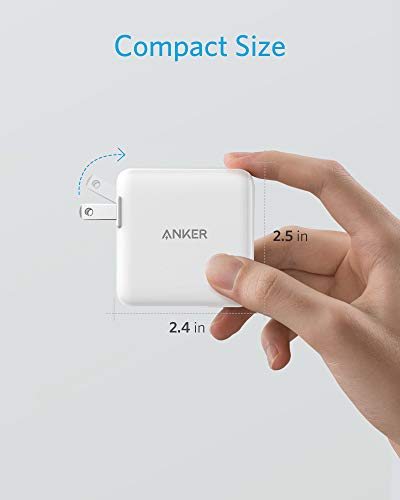 USB C Charger, Anker 32W 2 Port Charger with 20W USB C Power Adapter, PowerPort PD 2 with Foldable Plug for iPad/iPad Mini, for iPhone 14/14 Plus/14 Pro/14 Pro Max/13, Pixel, Galaxy, and More
