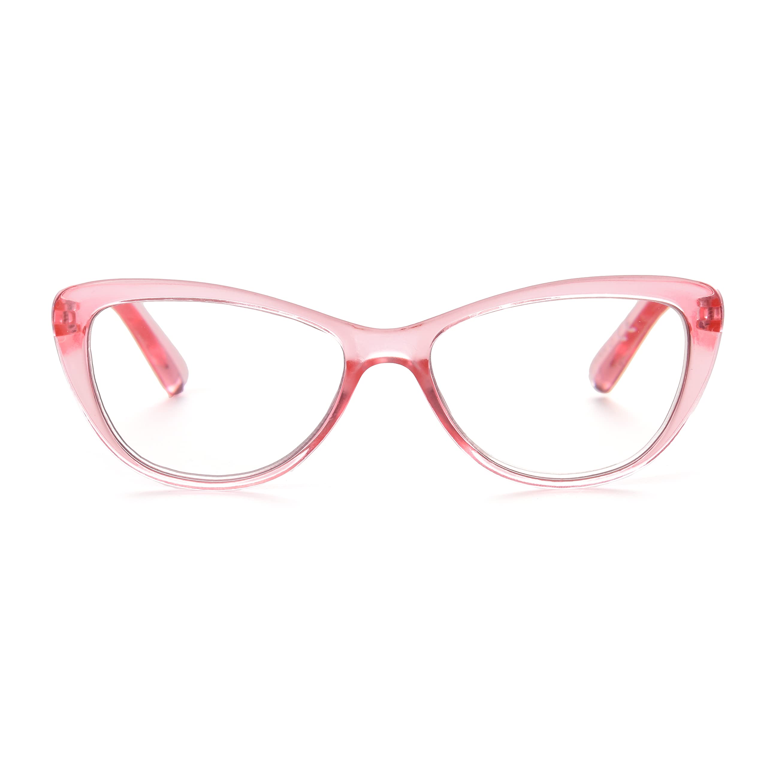 Betsey womens Yara Blue Light Glasses Reading Glasses, Crystal Pink, 40mm US