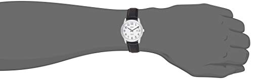 Timex Men's Easy Reader Bold 43mm Watch – Silver-Tone Case White Dial with Black Leather Strap