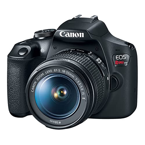 Canon EOS Rebel T7 DSLR Camera w/EF-S 18-55mm f/3.5-5.6 is II Lens + 2X 64GB Memory + Case + Filters + Tripod + More (35pc Bundle)