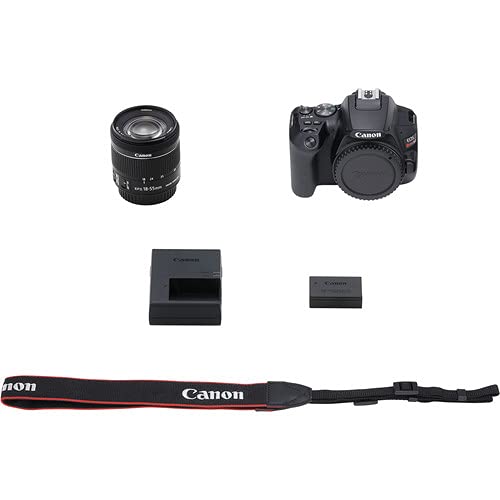 Canon EOS Rebel SL3 DSLR Camera with 18-55mm is STM Zoom Lens Bundle + 64GB Memory, Case, Tripod, Extra Battery and More