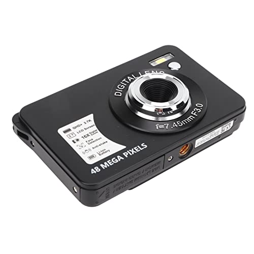 Anti Shaking HD Camera, 2.7in Display Digital Camera 2.7K 48MP 16x Zoom Anti Shaking HD Camera Face Recognition Digital Camera
