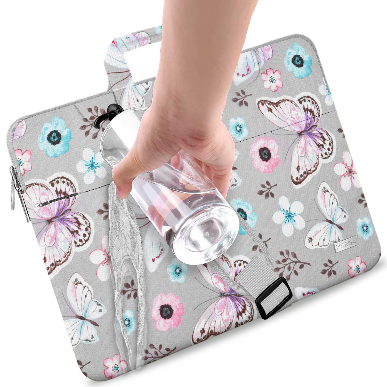 Laptop Shoulder Bag 13 13.3 14 Inch Case Compatible with MacBook Pro 14 2025-2021 M4/M3/M2/M1, Mac Air/pro 13-13.3 Inch and Most Popular 13-14 Notebooks,Spill-Resistant Briefcase,Butterfly