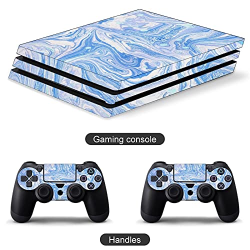 Rose Gold Marble Design Watercolor Gradient Texture PS4 Skin Console-PS4 Gamepad Controller Whole Body Skin Body Vinyl Sticker Sticker