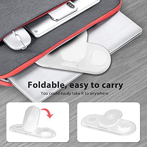 Wireless Charging Station for Samsung Galaxy S23/S23+, Samsung Wireless Charger for Galaxy S22/S22 Ultra/Z Fold 4/Z Flip 4/S21/S20, Galaxy Watch Charger for Galaxy Watch 5 Pro 4 3, Galaxy Buds Pro 2