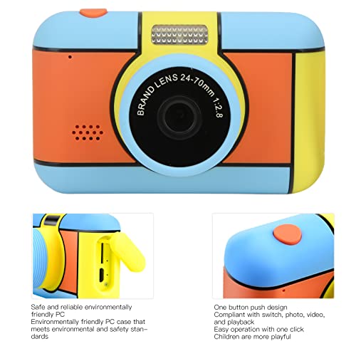 BALITY Dual Lens Child Camera, Support for Shooting 1920x1080 High Definition Video Dual Lens Camera Mini Children Camera for Outdoor Game for Birthday Gift