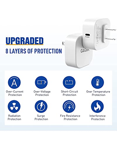 Fast Charger for iPhone, [Apple MFi Certified] 2-Pack 20W PD Fast Charger Fast Charging with Lightning Cable Compatible for iPhone 14/14 Pro/14 Pro Max/14 Plus/13/12/11/Pro/Pro Max/Mini/Xs