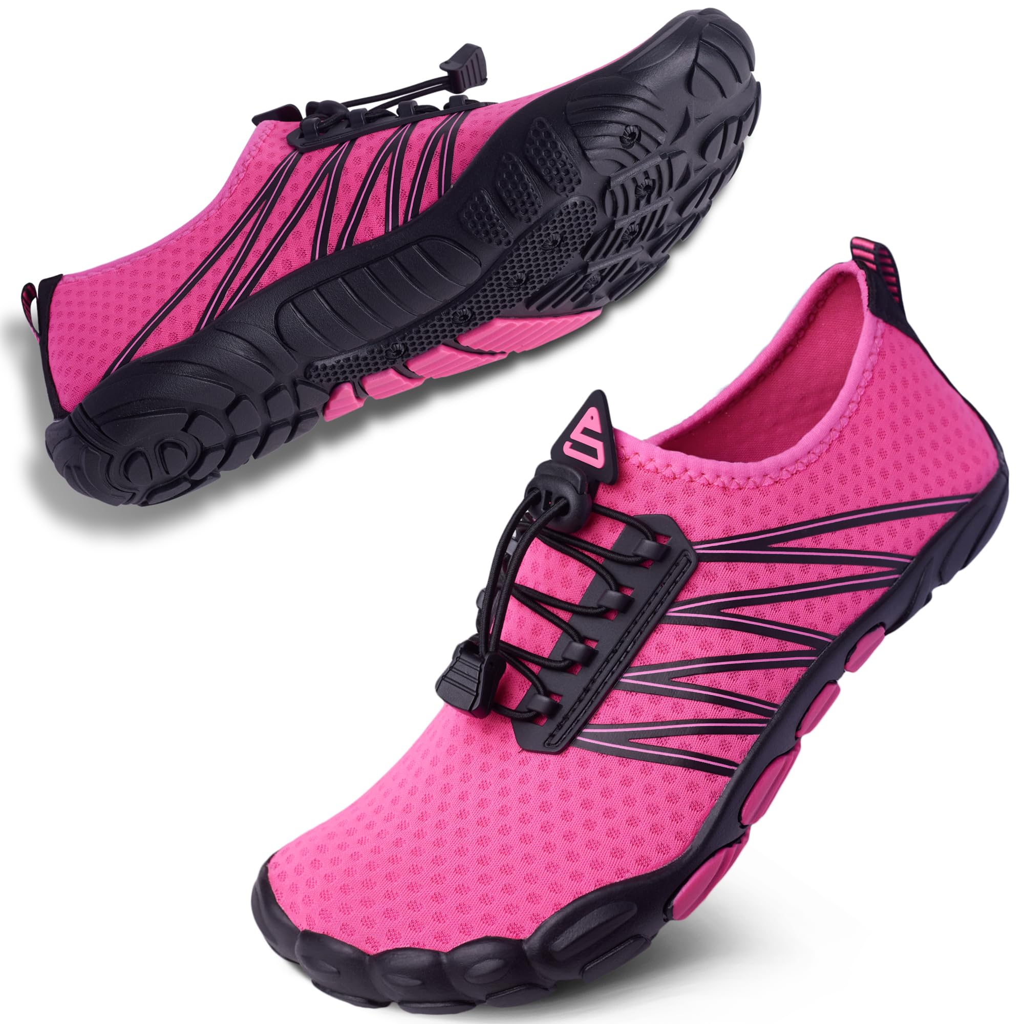 SEEKWAY Water Shoes Sports Quick-Dry Barefoot Aqua Beach Pool Lake Swim Boating Hiking Surfing Men Women Rose red SP001