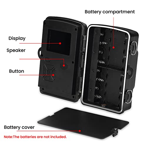 DUONIANHESJ 16MP 1080P Outdoor Camera Field Detection Infrared Camera 2.0 Inch TFT Color Display Day Night Use Hunts Night-Visions Camera (Color : E20924)