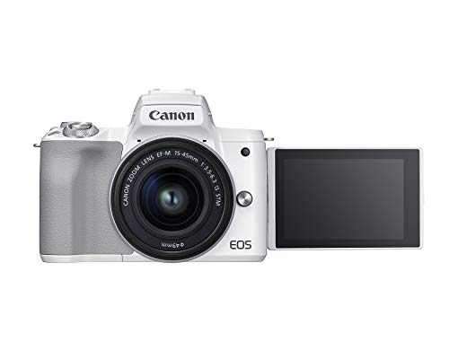 Canon EOS M50 Mark II + EF-M 15-45mm is STM Kit White