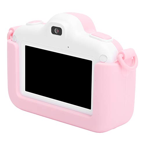 DAUERHAFT Children Full HD Digital Camera, Portable Mini Rechargeable Child Camera Toddler Video Recorder with USB Charging Cable for Children for Toy(Pink)