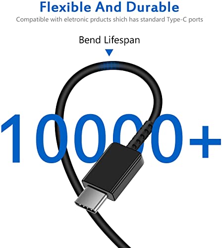 Samsung Fast Charger 25W Type C Charger, 2-Pack USB-C Fast Charger and 6FT Type C to Type C Cable for Samsung Galaxy S23,S22/S21/S20 Ultra/S23+/S22+/S21+/S21/Note 20 Ultra/Note 10+/Note 10 …