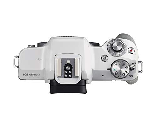 Canon EOS M50 Mark II + EF-M 15-45mm is STM Kit White