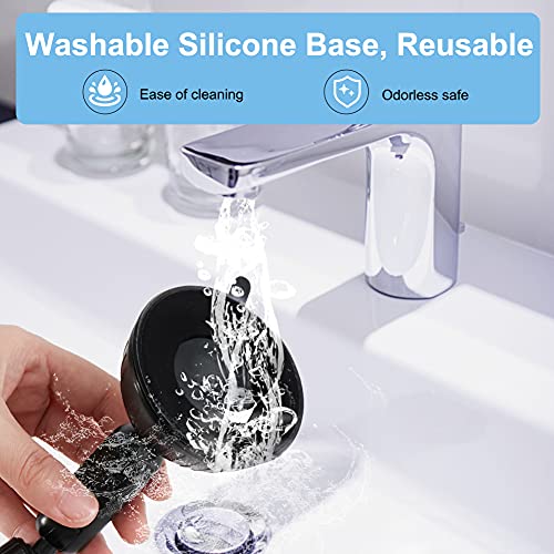 SALEX Magnetic Phone Mount with Suction Cup for Car Dashboard, Windshield. Black Cell Phone Holder in Car. Universal Adjustable, Rotatable Mobile Phone Bracket for Gadgets, Smartphones, Tablets, GPS.