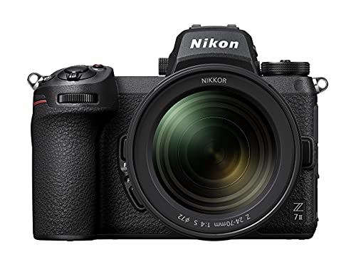 Nikon Z 7II FX-Format Mirrorless Camera Body w/NIKKOR Z 24-70mm f/4 S Black (Renewed)