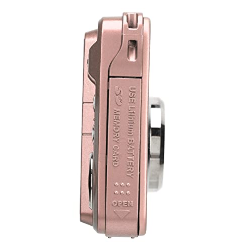 Digital Camera, 4K Antishake Vlogging Camera for Filming (Pink)