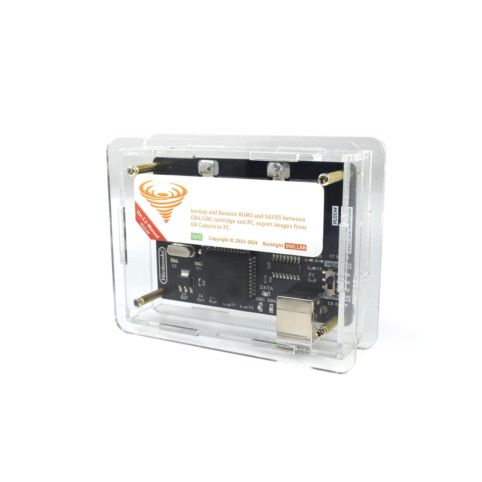 XBERSTAR for Flash Boy 3.1 Cyclone GBC&GBA ROMS Gameboy Cartridge Flasher Dumper & USB Cable (1 SET)