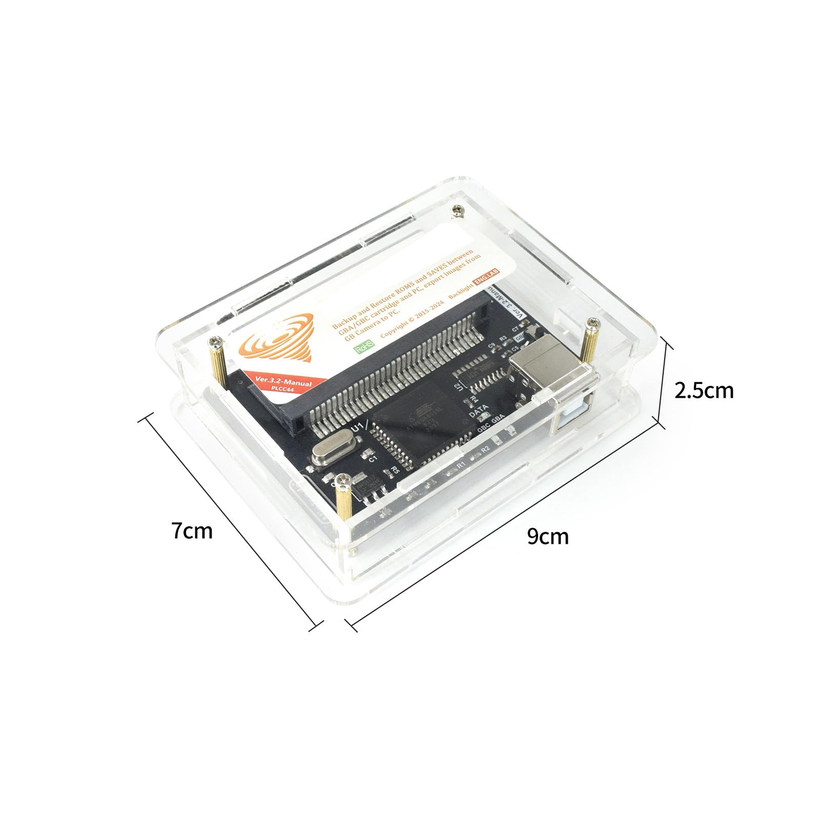 XBERSTAR for Flash Boy 3.1 Cyclone GBC&GBA ROMS Gameboy Cartridge Flasher Dumper & USB Cable (1 SET)