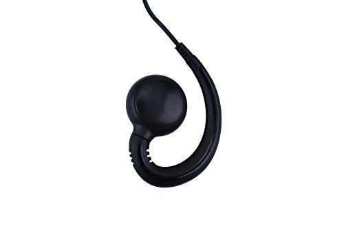 KS K-STORM CLS1110 Walkie Talkie Earpiece Headset Compatible with Motorola Radio CP200, RDM2070D, CLS1413, HKLN4604, PU Material, Black