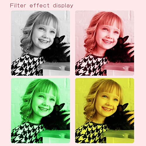 Qinlorgo Toddler Digital Camera, MP3 Play Rounded Shape Food Grade ABS Anti Skid Kids Camera for Kids for Kids Game(Blue)