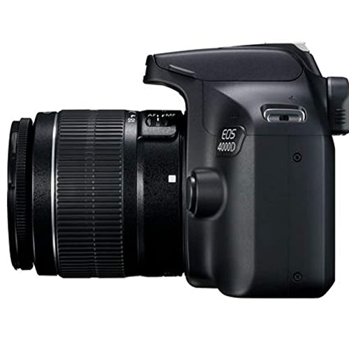 4000d (Rebel T100) DSLR Camera w/18-55mm + 75-300mm Zoom Lenses + Al’s Variety Accessories Includes: 64GB Memory + Wide & Telephoto Threaded Lenses + Case + Tripod +Grip + More (39pc Bundle)