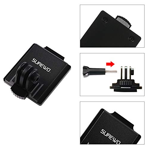 Aluminum NVG Helmet Mount Compatible with GoPro Hero 11 Black, Hero 10/9/8/7/(2018)/6/5 Black, Insta360, AKASO, DJI Osmo Action 3 and Most Action Cameras